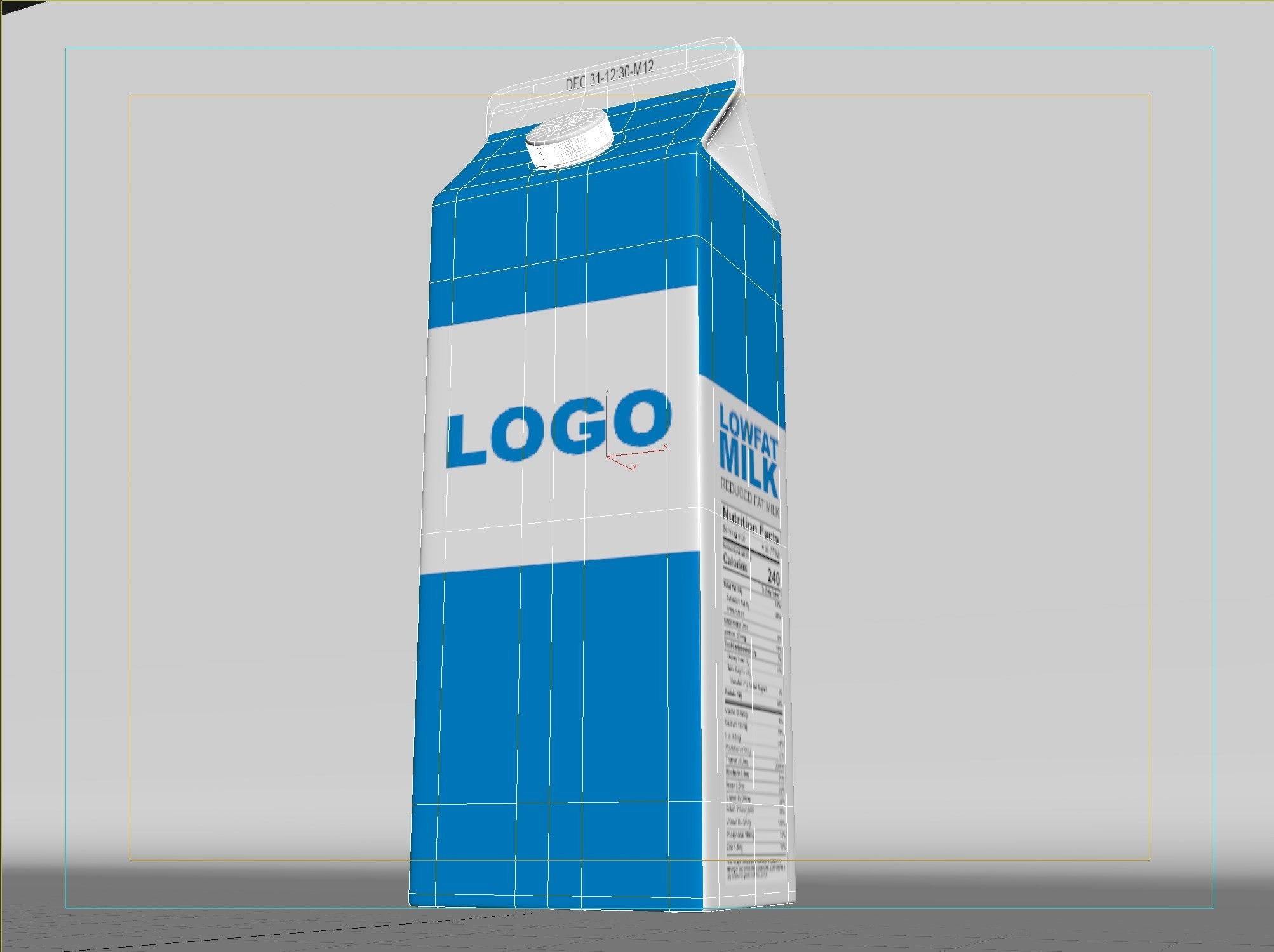 Archivo 3D Paquete de leche 🍔・Plan para descargar y imprimir en 3D・Cults