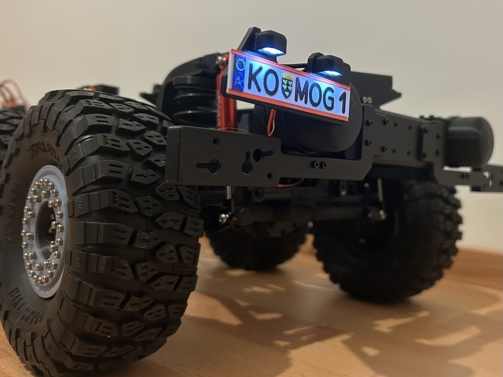 🚁 Модифицированный держатель номерного знака с фарами для MOG от ...