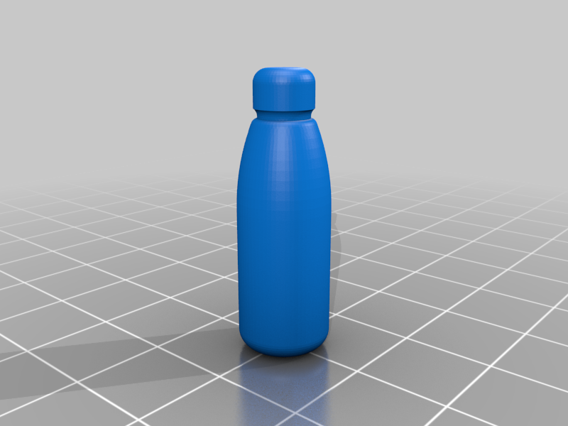 Free STL file 3dsets 1/8th scale water bottle and cup 🚰 ・3D printable ...
