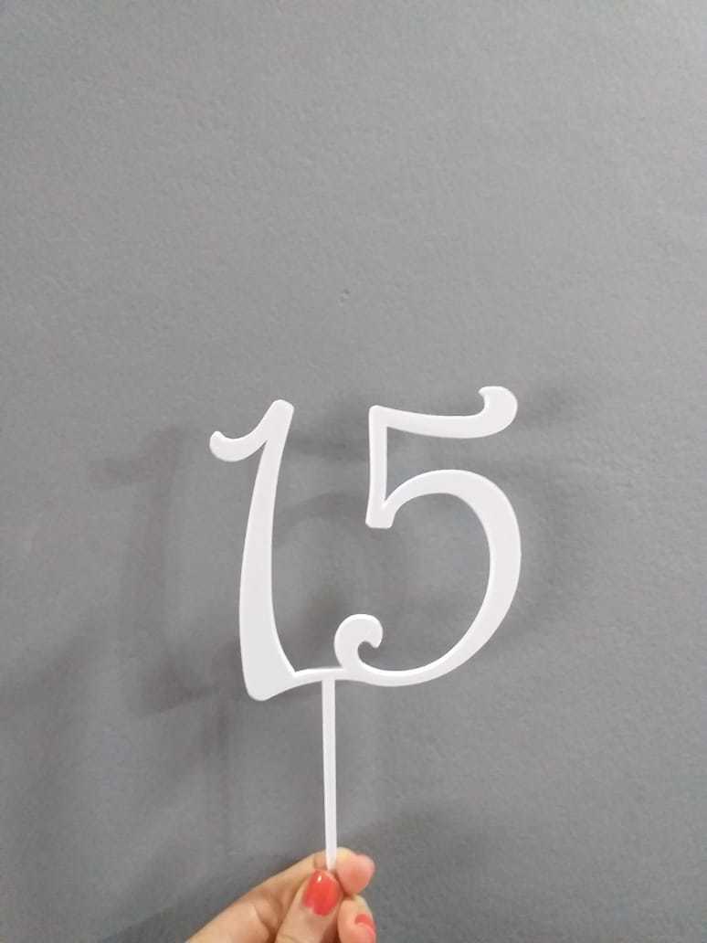 STL file topper fifteen 15 🍰 ・3D printing idea to download・Cults
