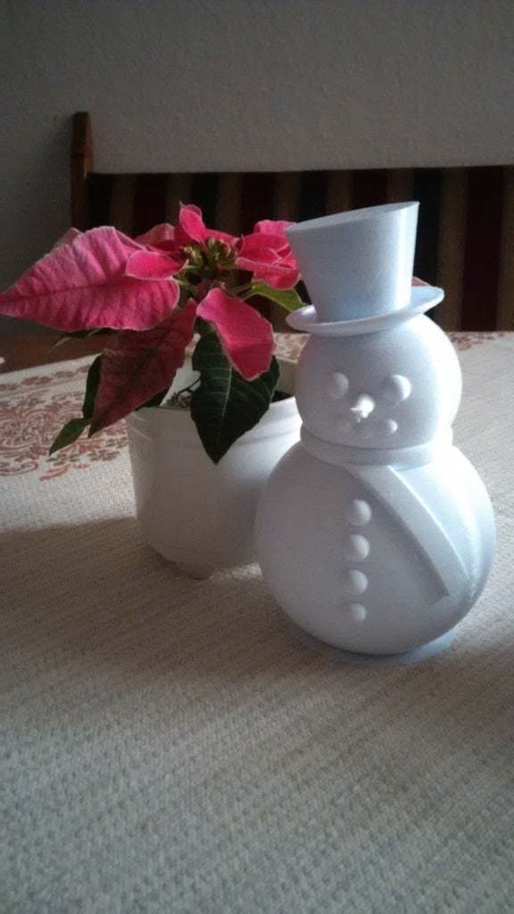 Free STL file snowman_V2 🎄 ・3D print design to download・Cults