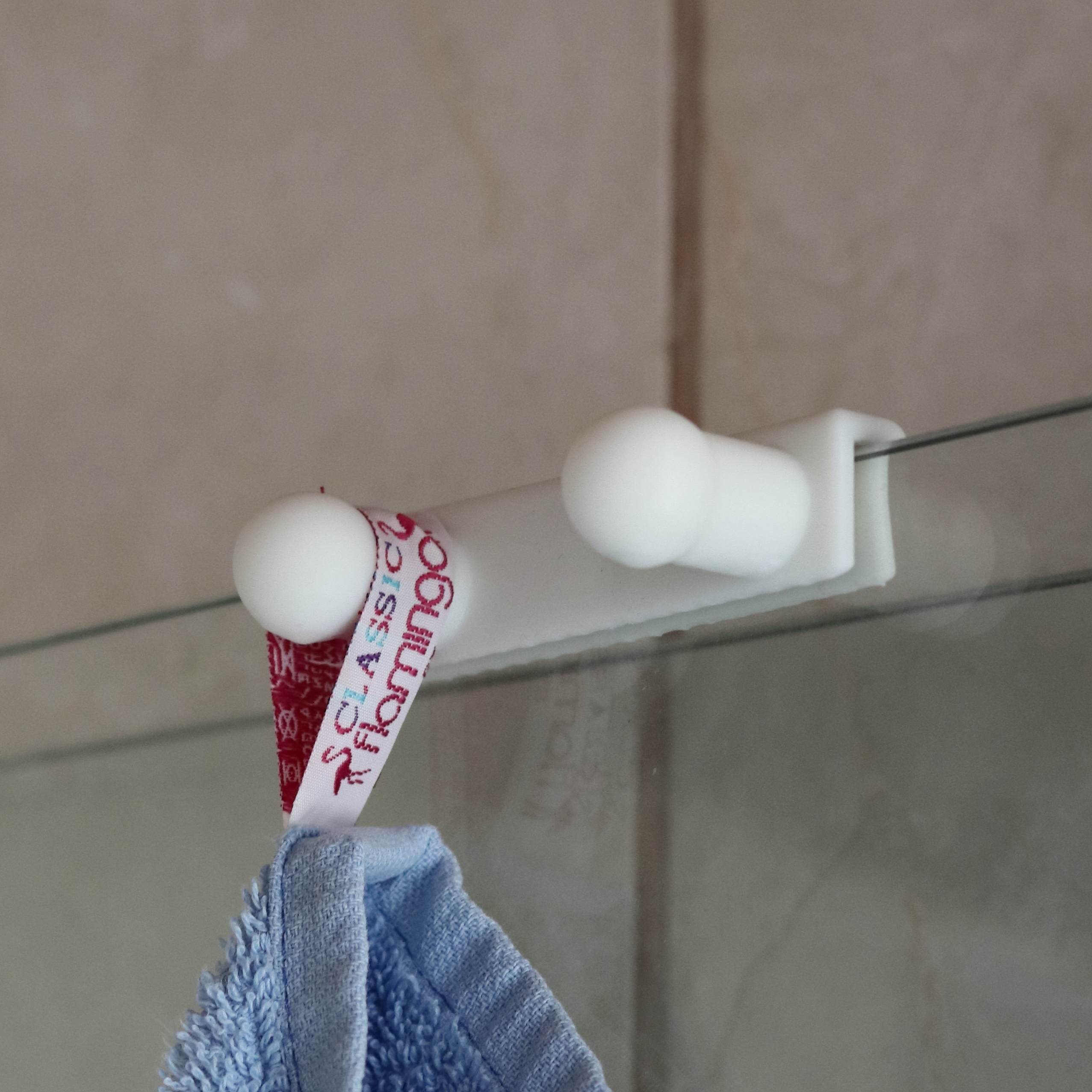 🚿 shower cubicle hook for 6.5mm glass・ STL File for ・Cults
