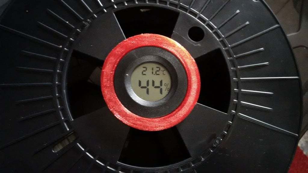 🪢 customizable hygrometer holder for filament spools_V3・Free STL File ...