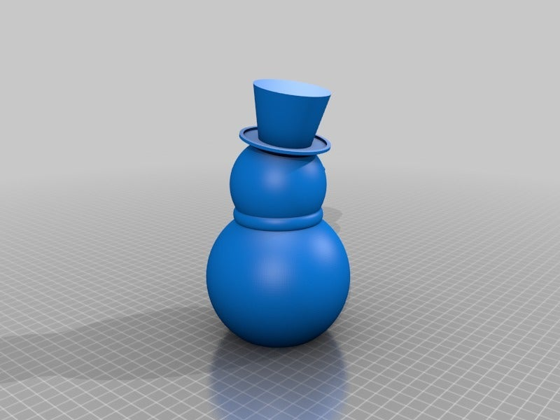 🎄 snowman_V2・Free STL File for ・Cults