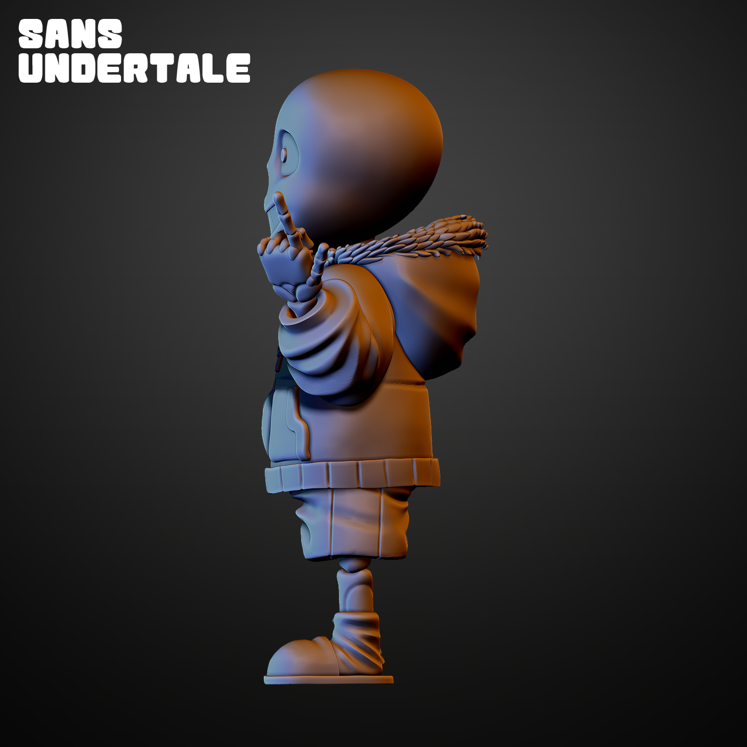 🗿 Sans - Undertale・ STL File for ・Cults