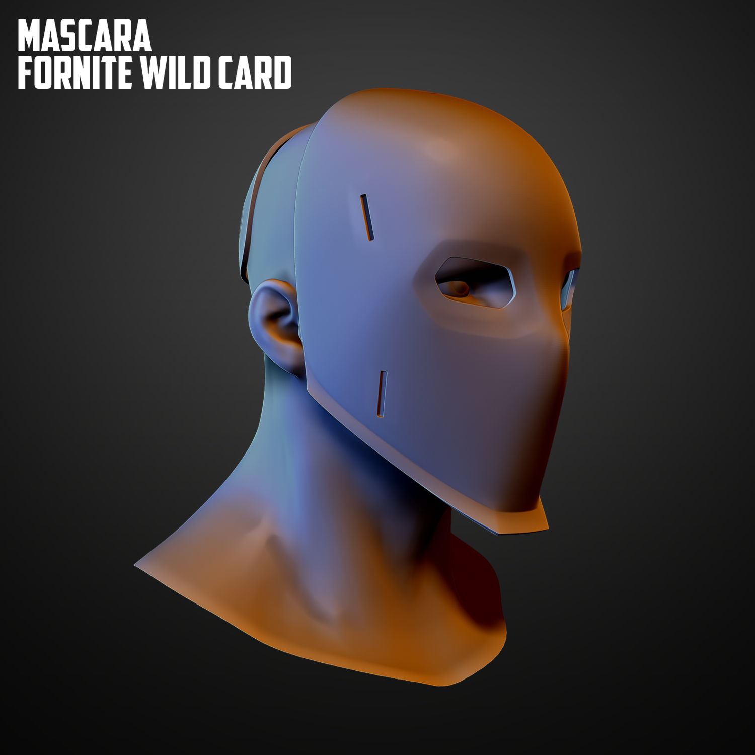🪢 fornite mask - wild card・Free STL File for ・Cults