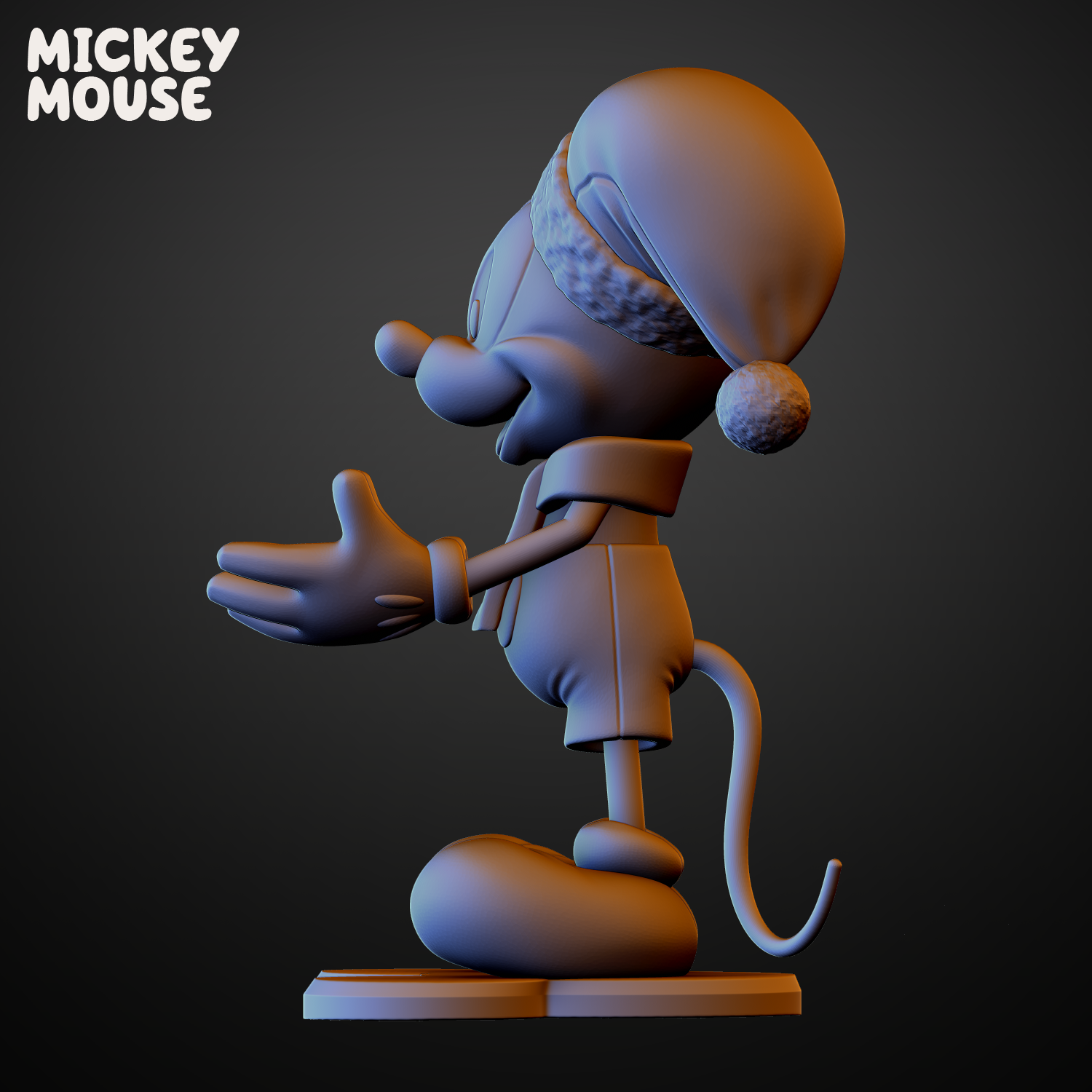 STL file Christmas Mickey Mouse 🎄 ・3D printer design to download・Cults