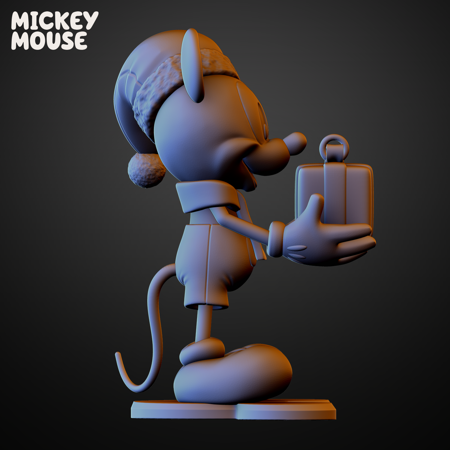 STL file Christmas Mickey Mouse 🎄 ・3D printer design to download・Cults