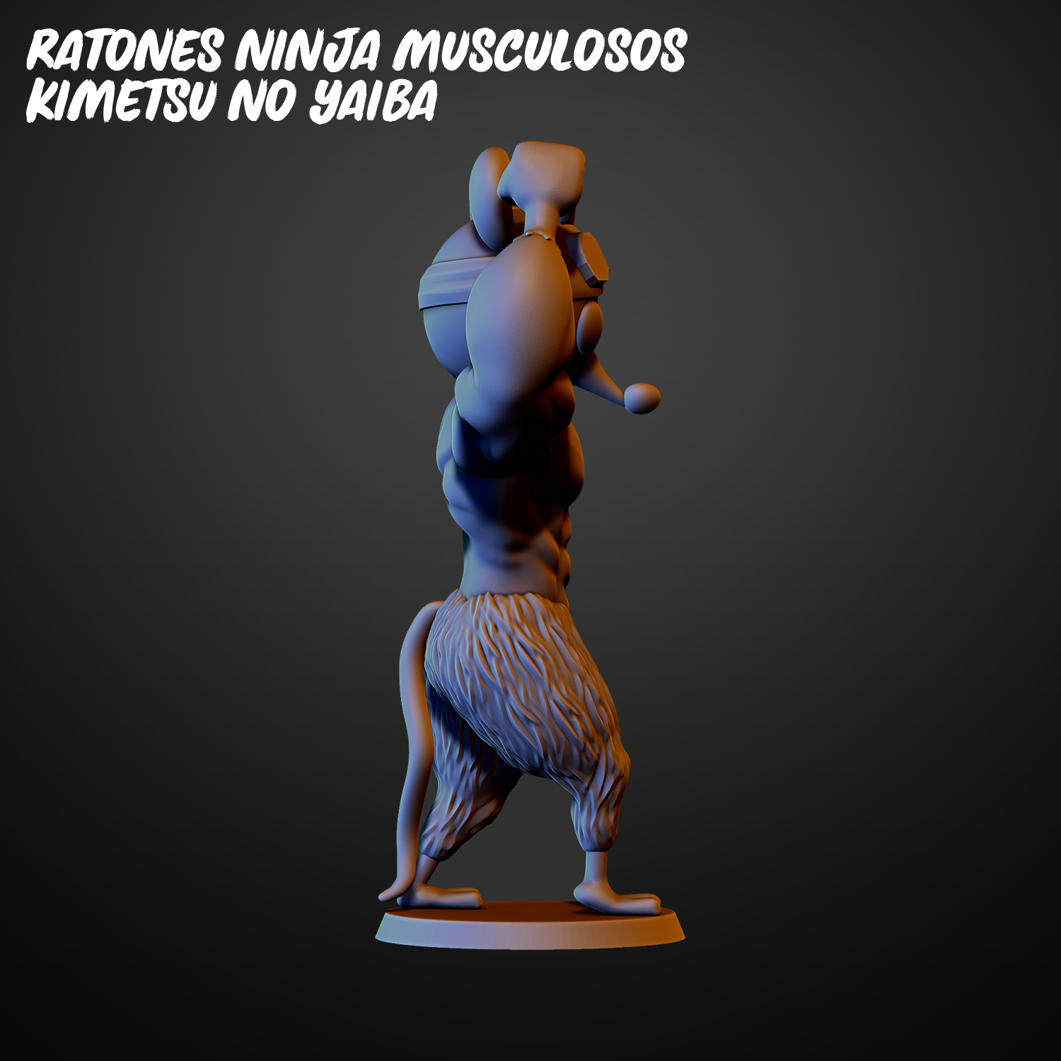 🥷 muscular ninja mice - Kimetsu no Yaiba・ STL File for ・Cults