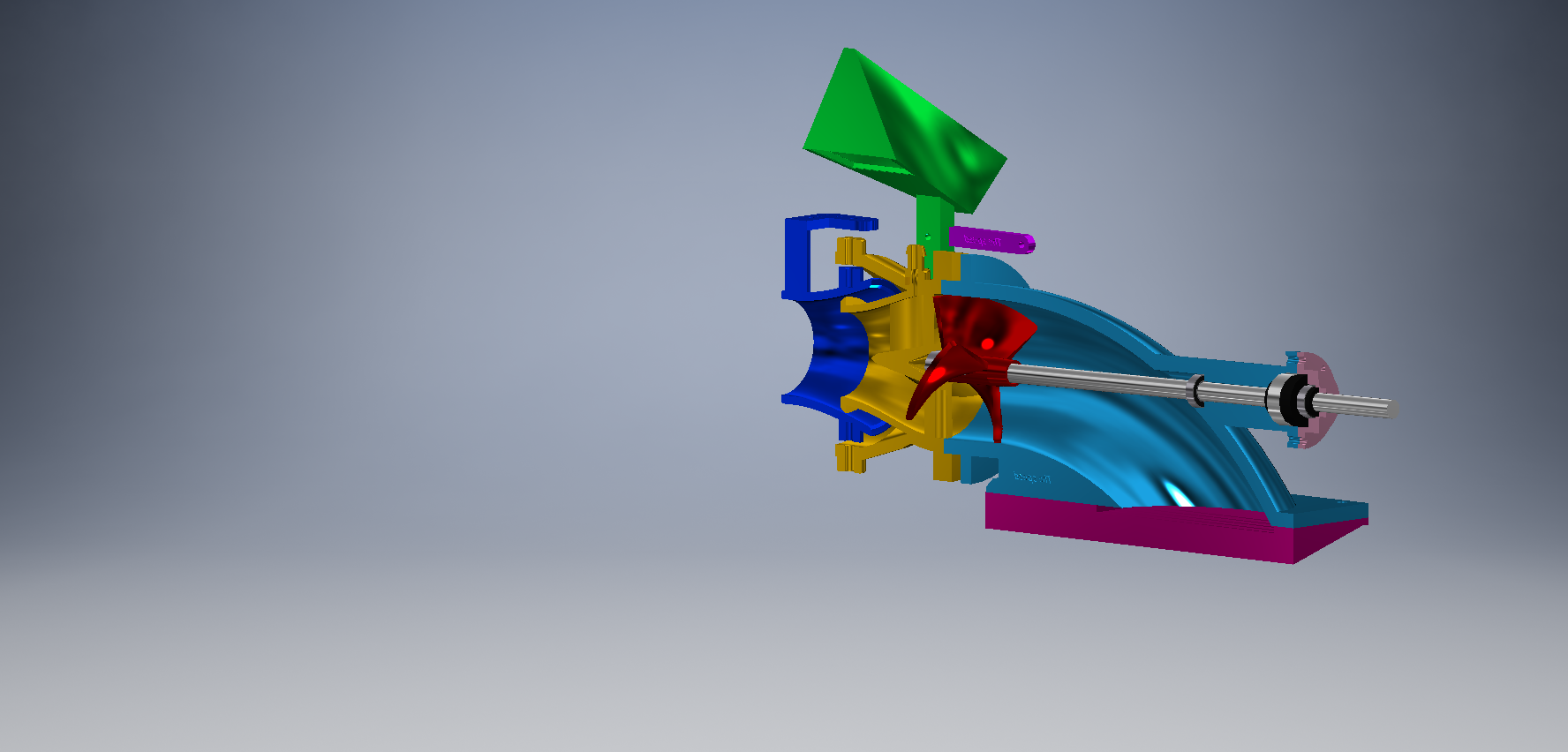 3D file Water jet propulsion 60mm/Водометный движитель 60мм! 🚰 ・3D ...