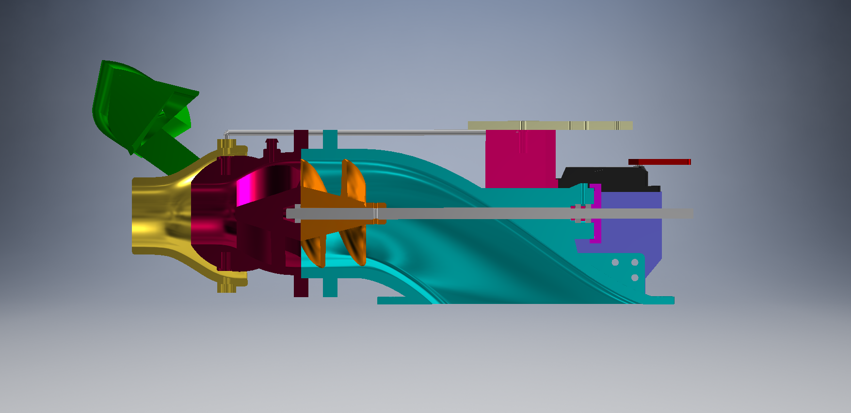 🚰 Water jet propulsion 75mm/Водометный движитель 75мм!・Free 3D File for ...