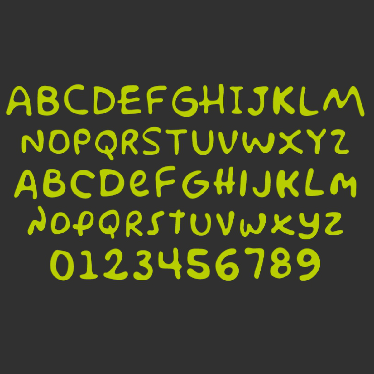 Archivo 3D Letters font the Simpsons 🔢 ・Diseño de impresión en 3D para ...