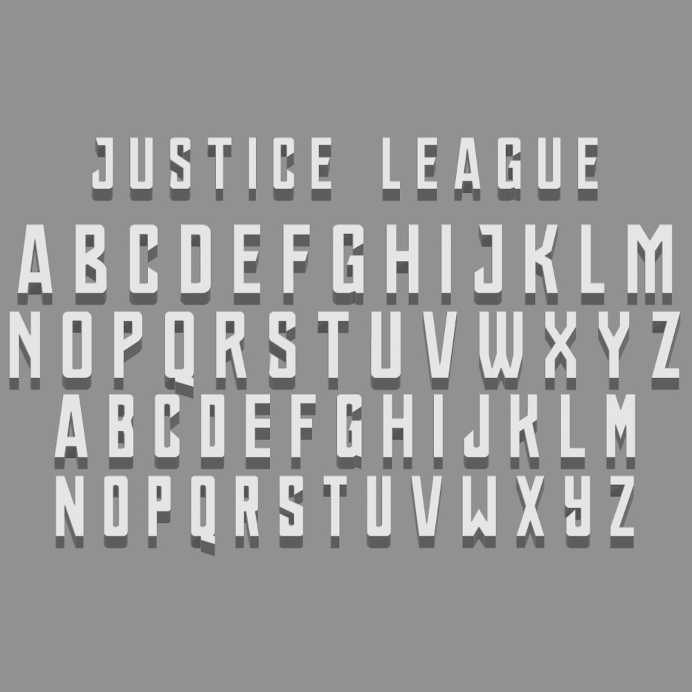 🔢 Letters DC font・Free 3D File for ・Cults
