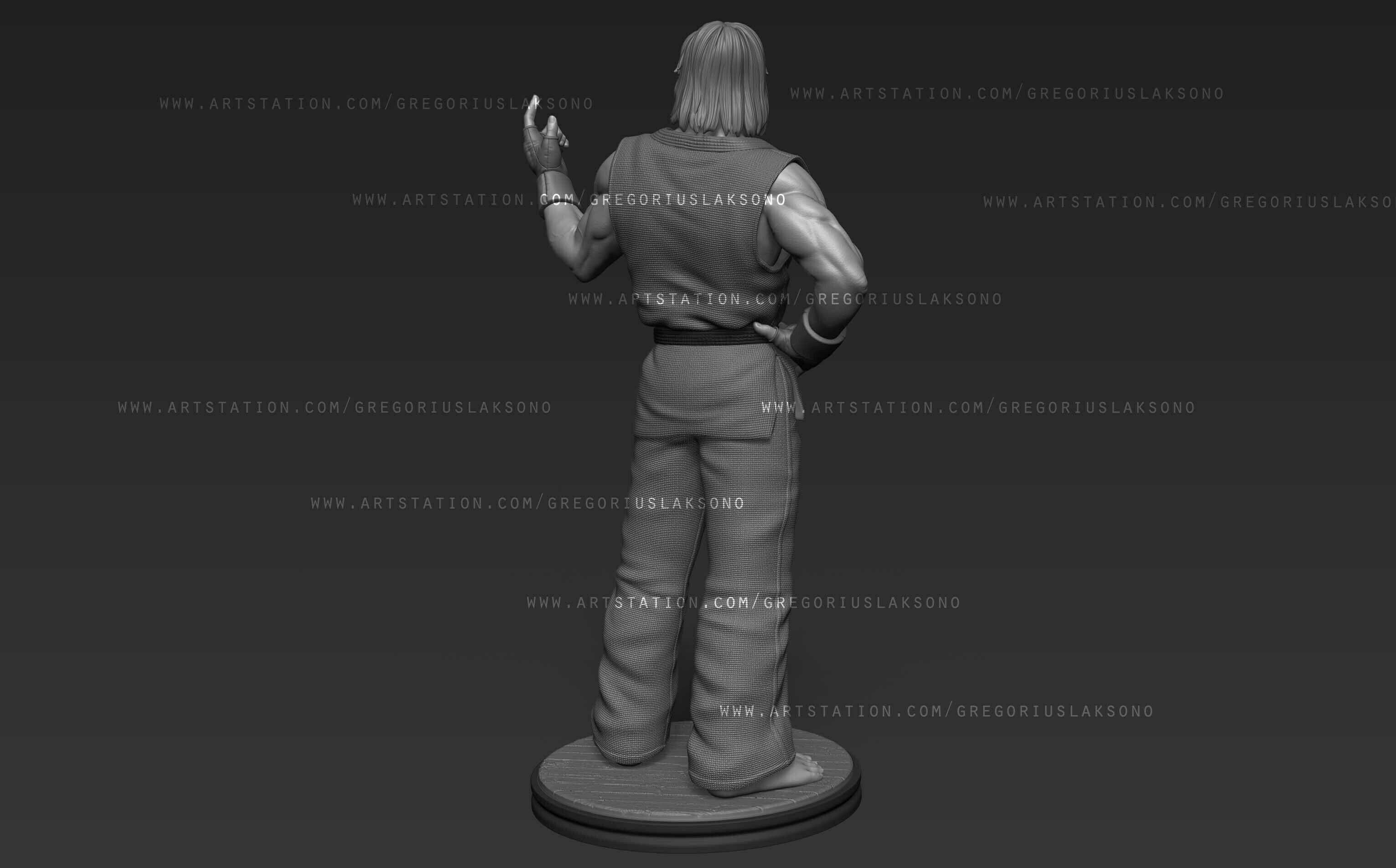 3D file Ken Street Fighter Fan Art Statue 3d Printable 🎨 ・3D print ...
