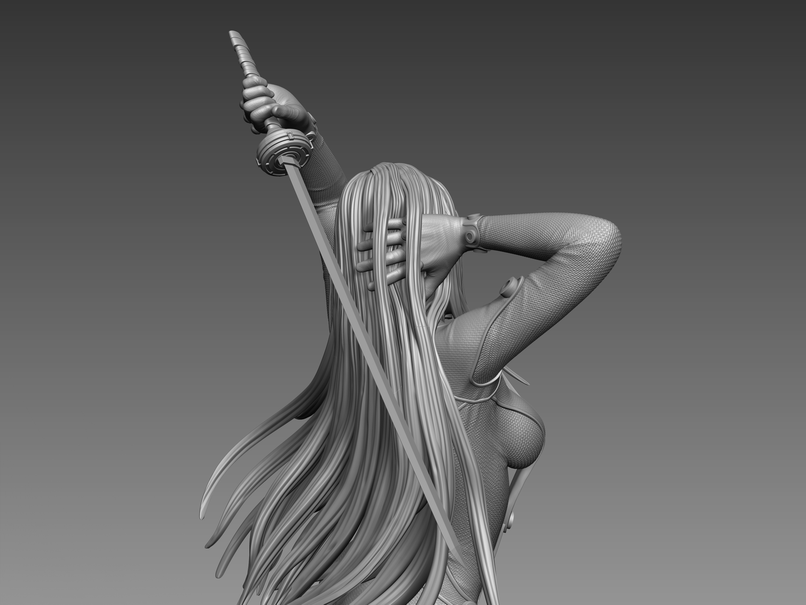 3D file Reika Shimohira Gantz Fan Art Statue 3d Printable 🎨 ・Template to download and 3D print・Cults
