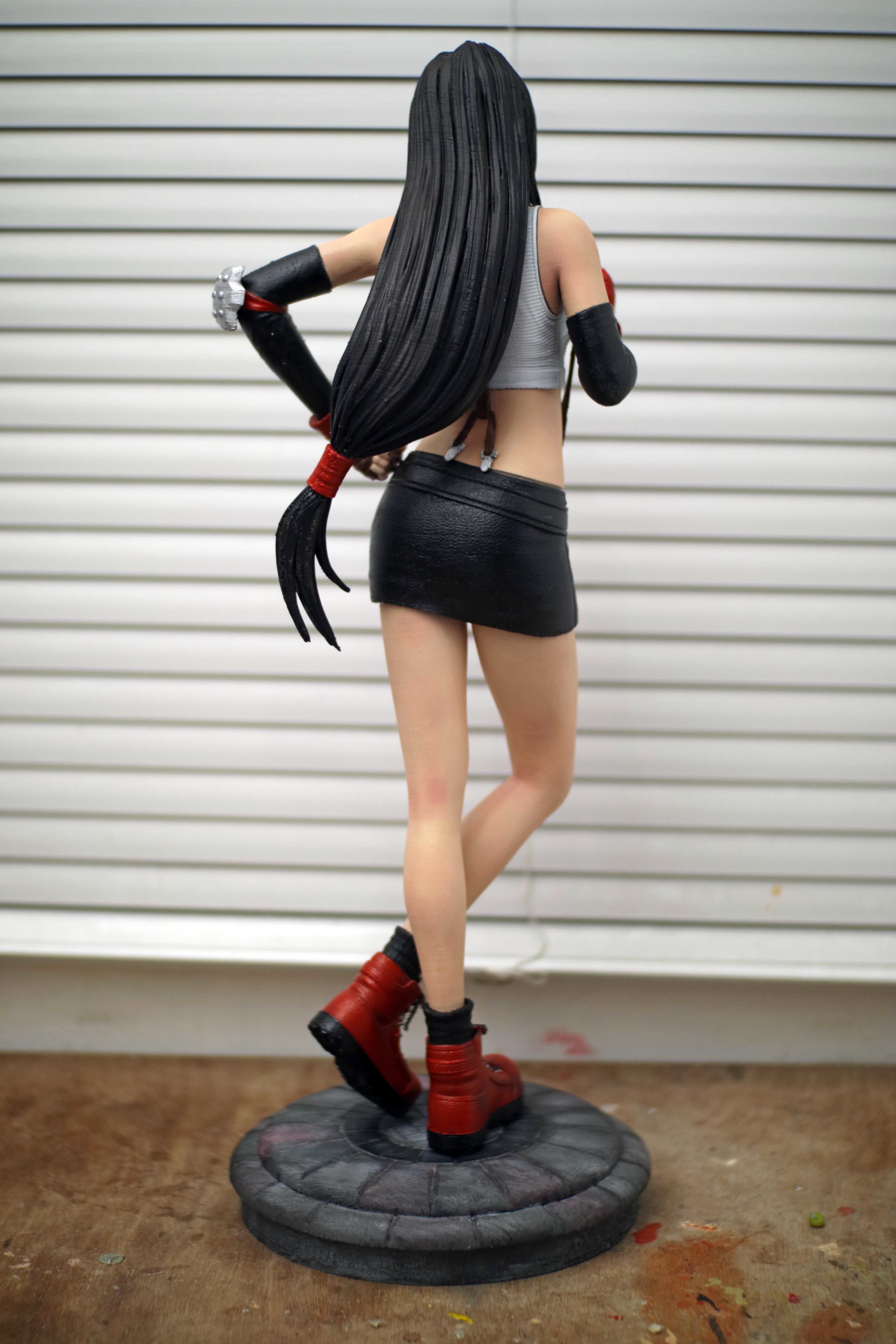 🗿 Tifa Lockhart Final Fantasy VII Fanart Statue 3d Printable・ 3D File ...
