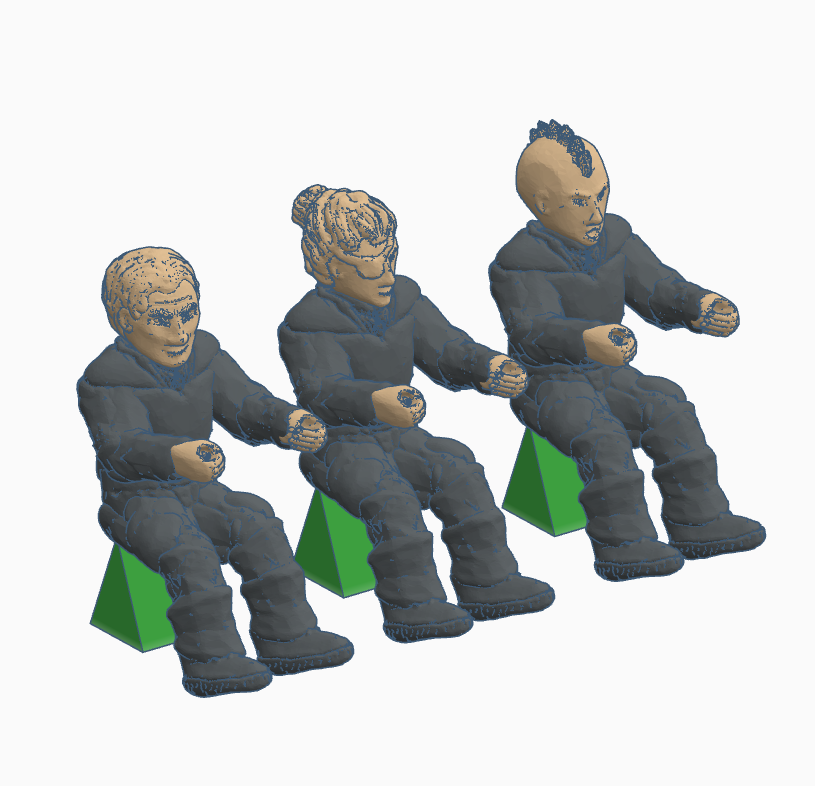🖖 28mm Sitting Figures・Free STL File for ・Cults