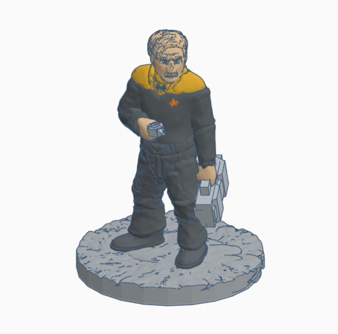 🫡 Grumpy Starfleet Technician・Free STL File for ・Cults