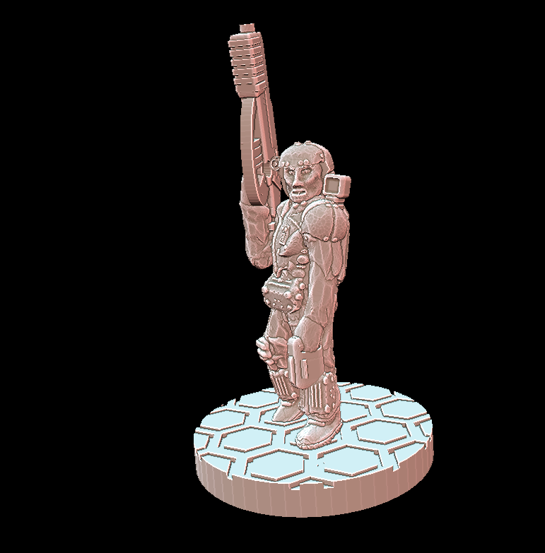 👽 Huge 28mm Alien People Dump・Free 3D File for ・Cults