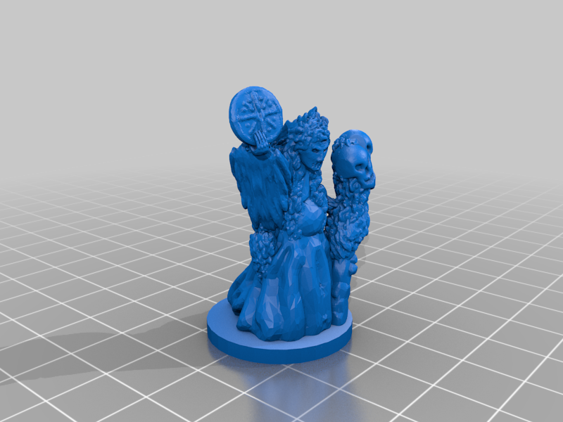 👻 Bog Mummy Swamp Witch・Free STL File for ・Cults