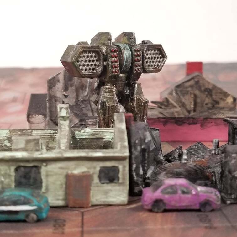 3D printed Rocket Swarm Weasel-Mech・Cults