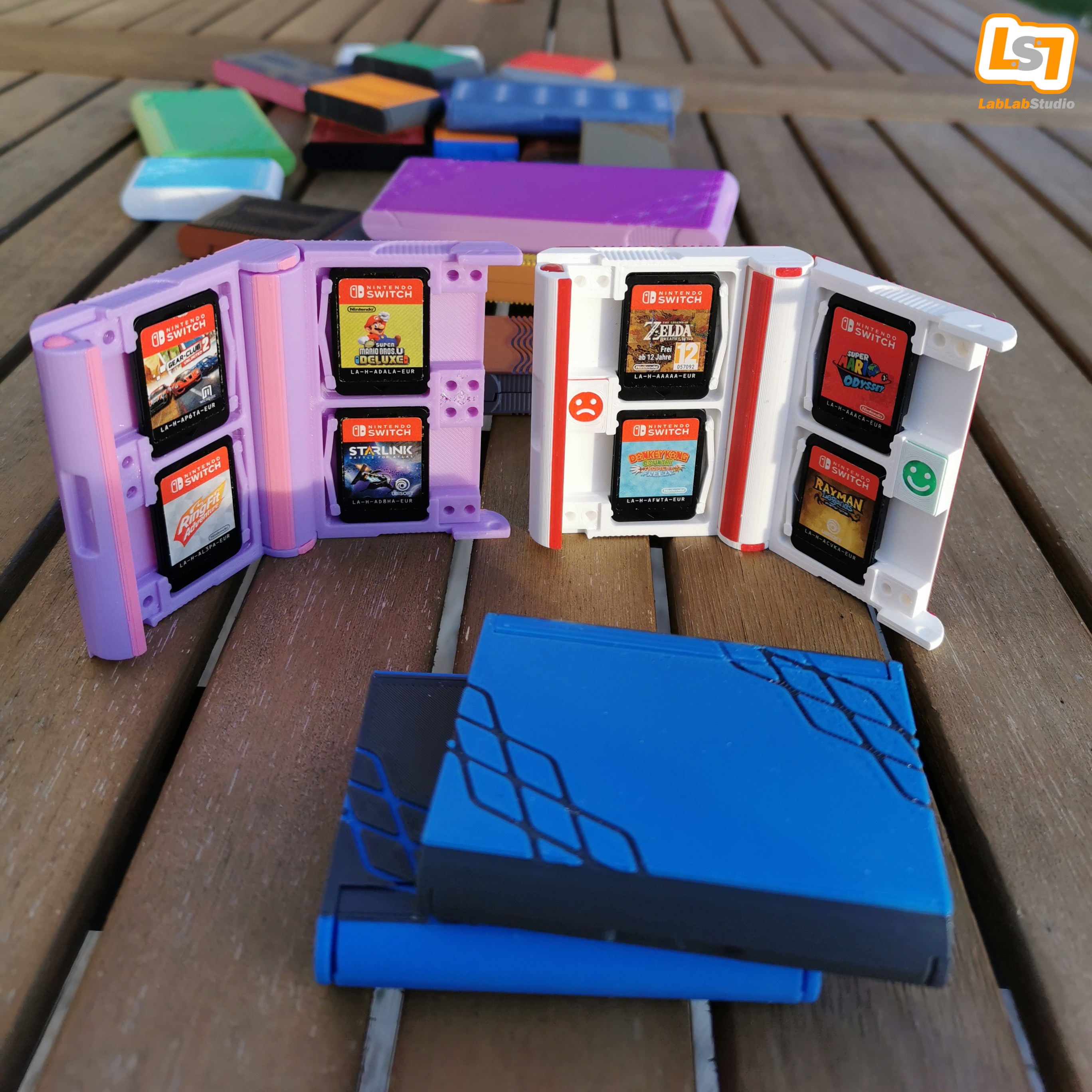 3D file Storage boxes for 2 to 6 Nintendo Switch cartridges 📦 ・3D printable model to download・Cults