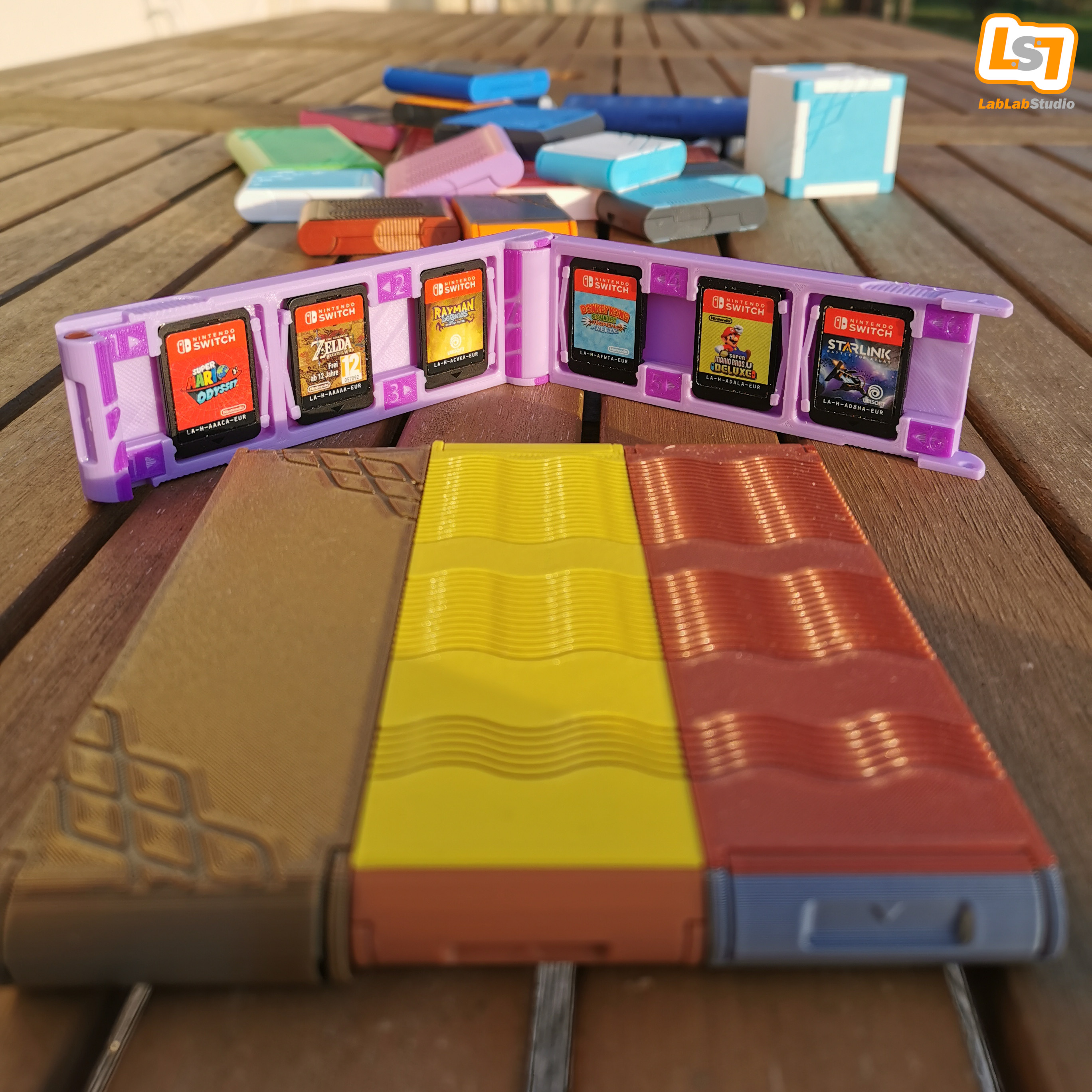 3D file Storage boxes for 2 to 6 Nintendo Switch cartridges 📦 ・3D printable model to download・Cults