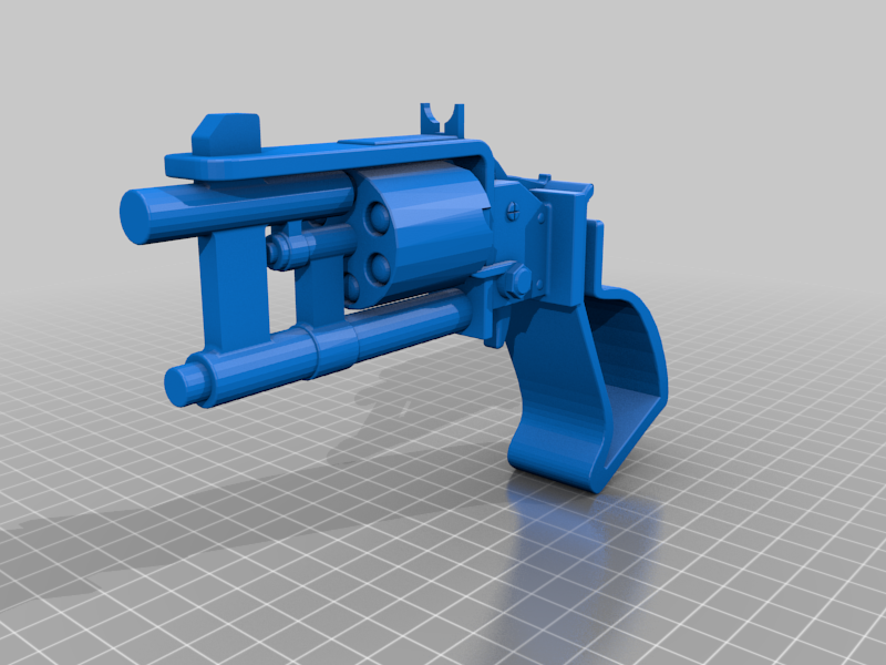 STL-Datei Pipe Revolver Pistol FO4 kostenlos 🔫 (OBJ)・Vorlage für 3D ...