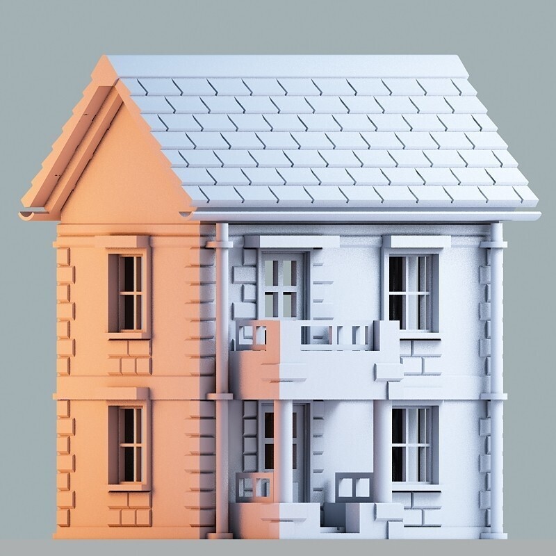 Fichier STL Printable Architecture Kit House 1 🏠・Idée pour impression ...