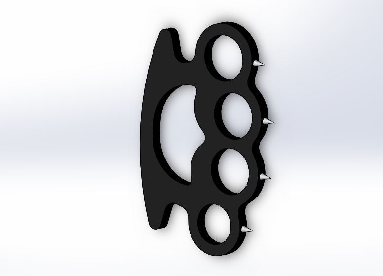 STL file Brass knuckle 👊 ・3D printer design to download・Cults