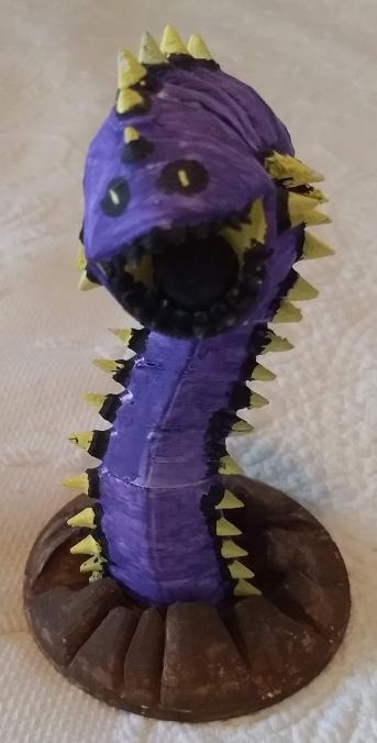 3D printed Purple Worm・Cults