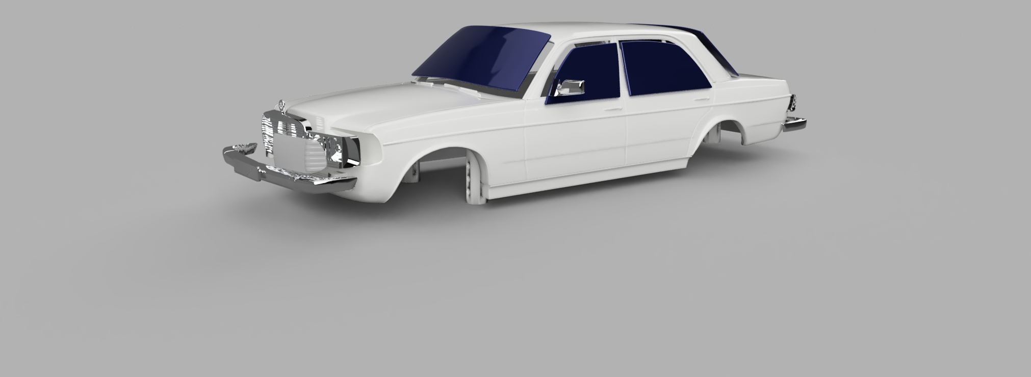 Datei STL Slotcar Mercedes W123 1/32 printable body 🚗 ・Design für 3D ...