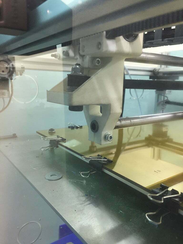 Free STL file Dual bearing X-idler seat extension for the German RepRap ...