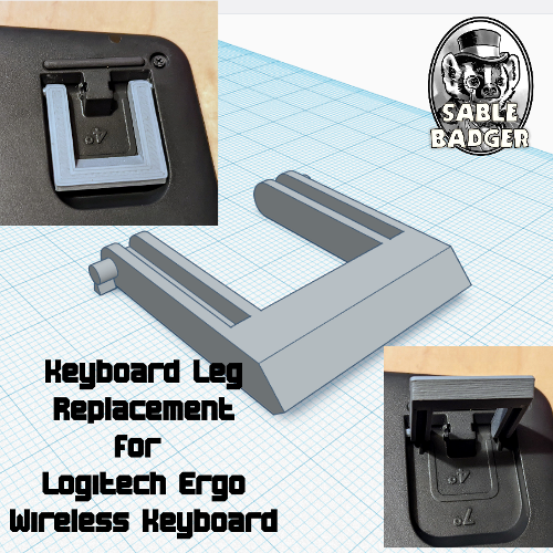 ⌨️ Keyboard Leg 7 degree for Logitech Ergo K860 Wireless Ergonomic ...