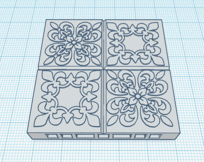 🎲 Fancy Floor Tiles OpenLOCK・Free STL File for ・Cults