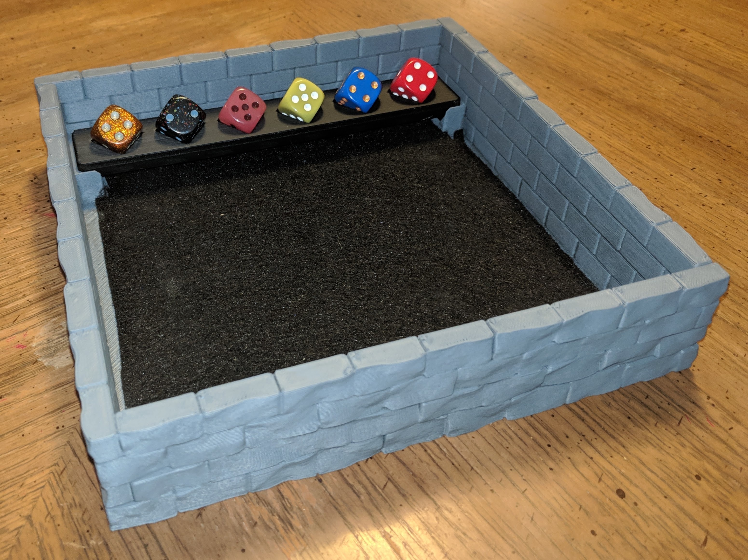Free STL file Castle Wall Dice Tray with removable Dice Rack 🏰 ・3D ...