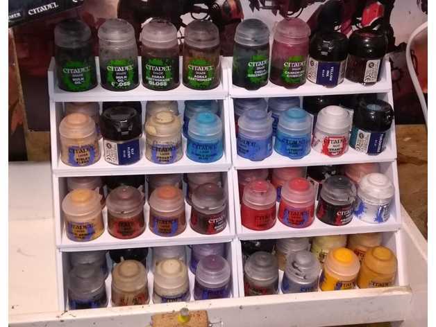🎨 Compact Paint Stand (Citadel) - 40 Paints - 15x15cm footprint・Free ...