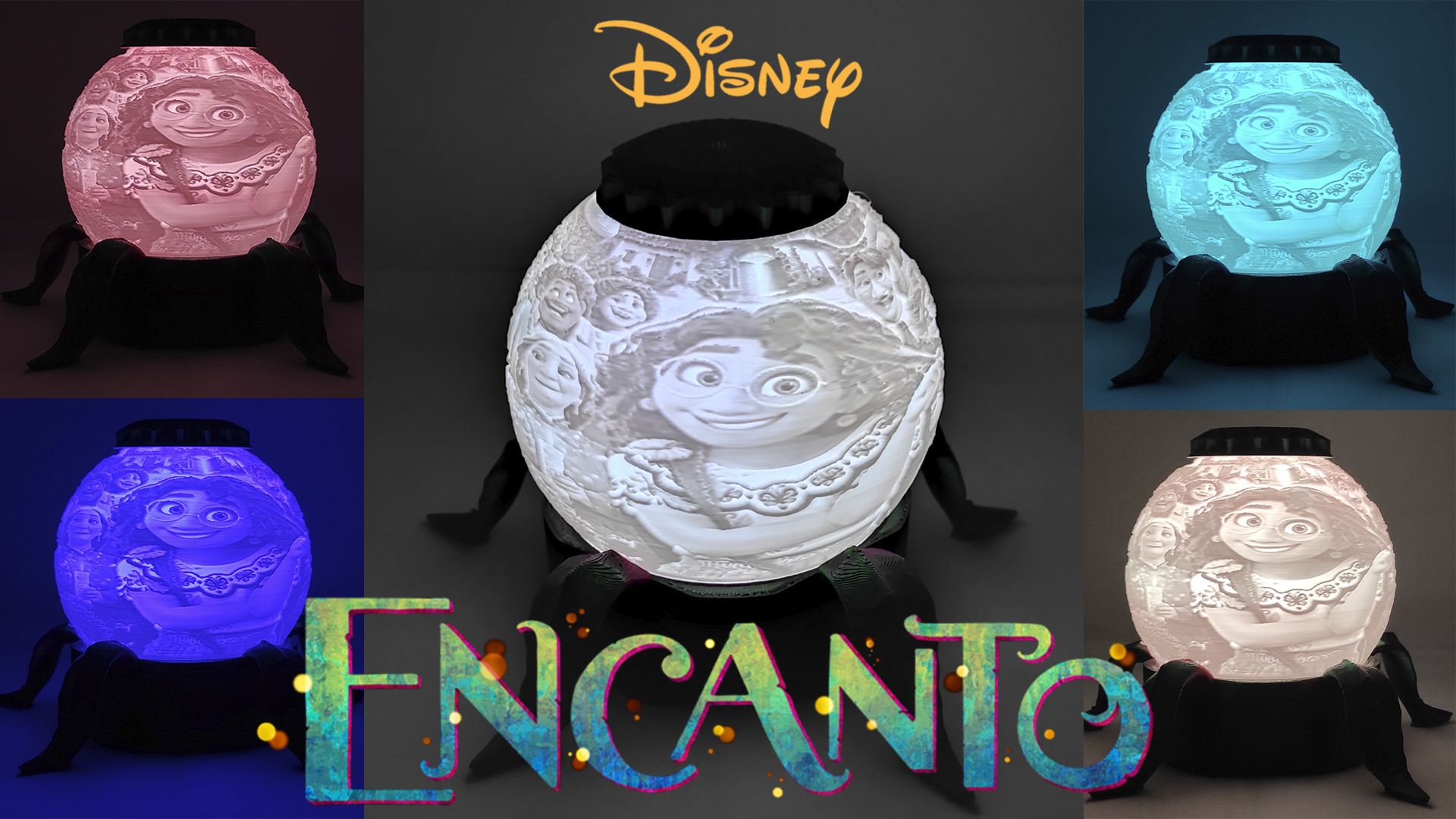 Archivo 3D Litofania Encanto 🔦 ・Plan para descargar y imprimir en 3D・Cults