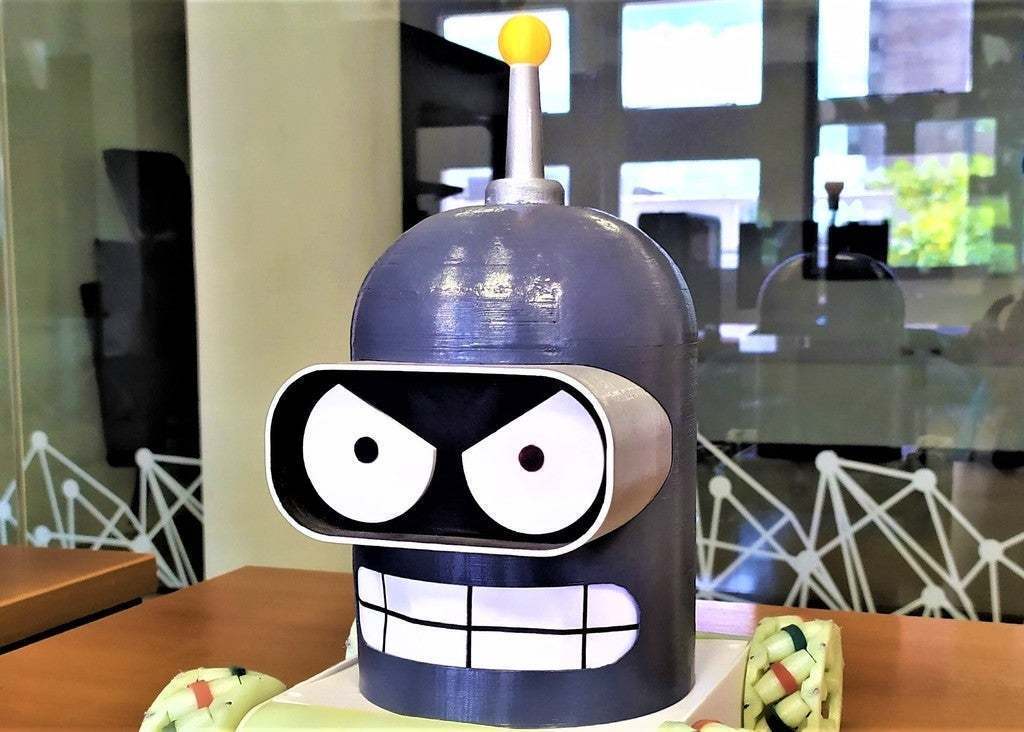 Archivo STL gratis ROBOT MALO (BENDER) 🤖 ・Objeto de impresión 3D para ...