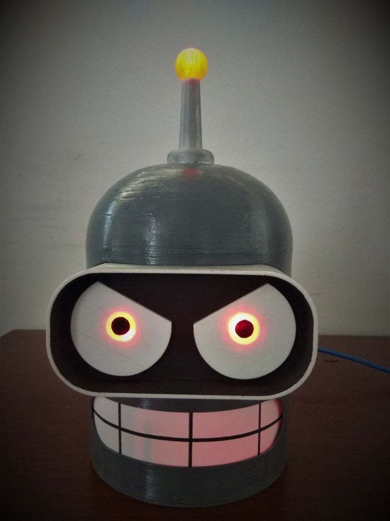 Archivo STL gratis ROBOT MALO (BENDER) 🤖 ・Objeto de impresión 3D para ...