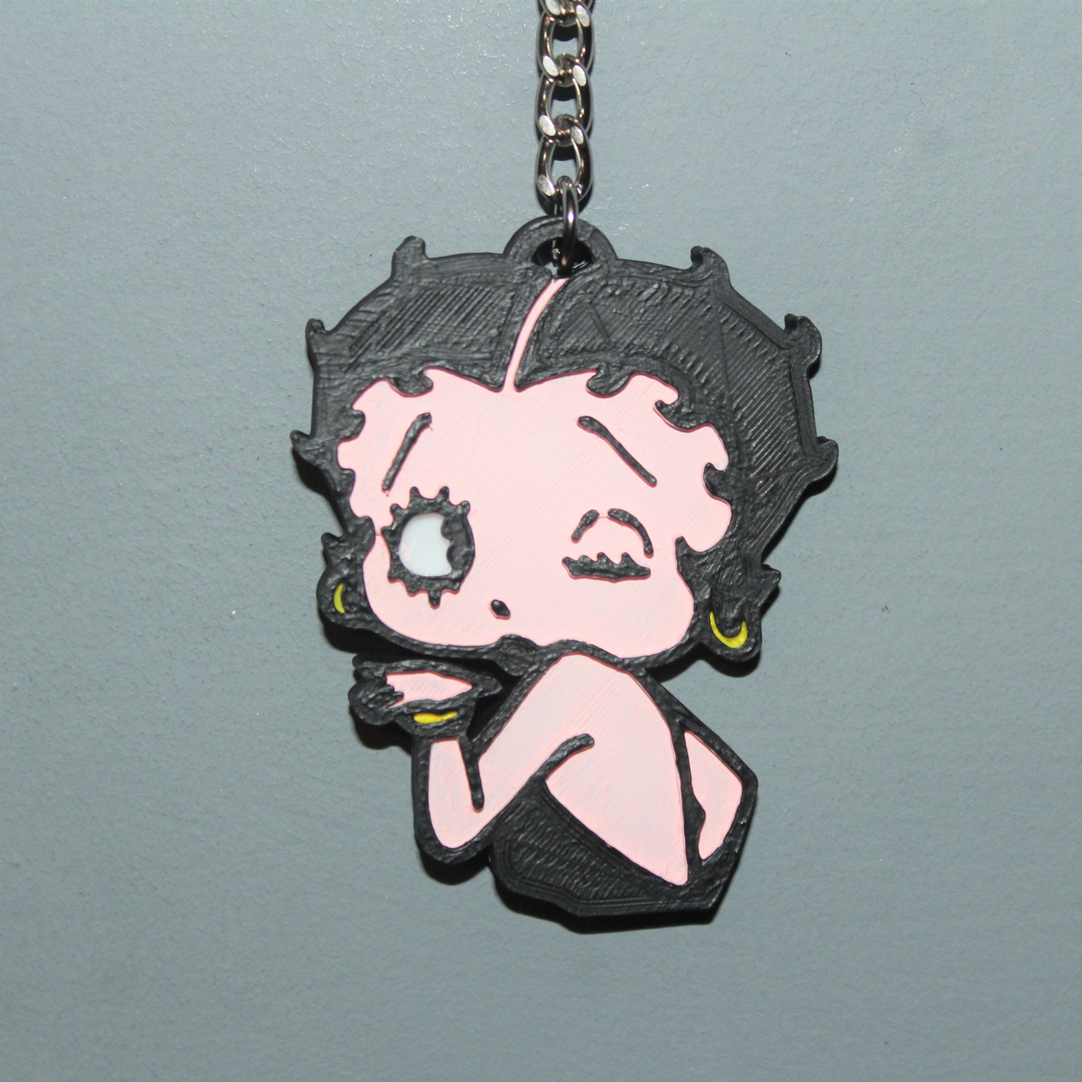 🗝️ 5 Keychain Betty Boop・ STL File for 3D printing・Cults