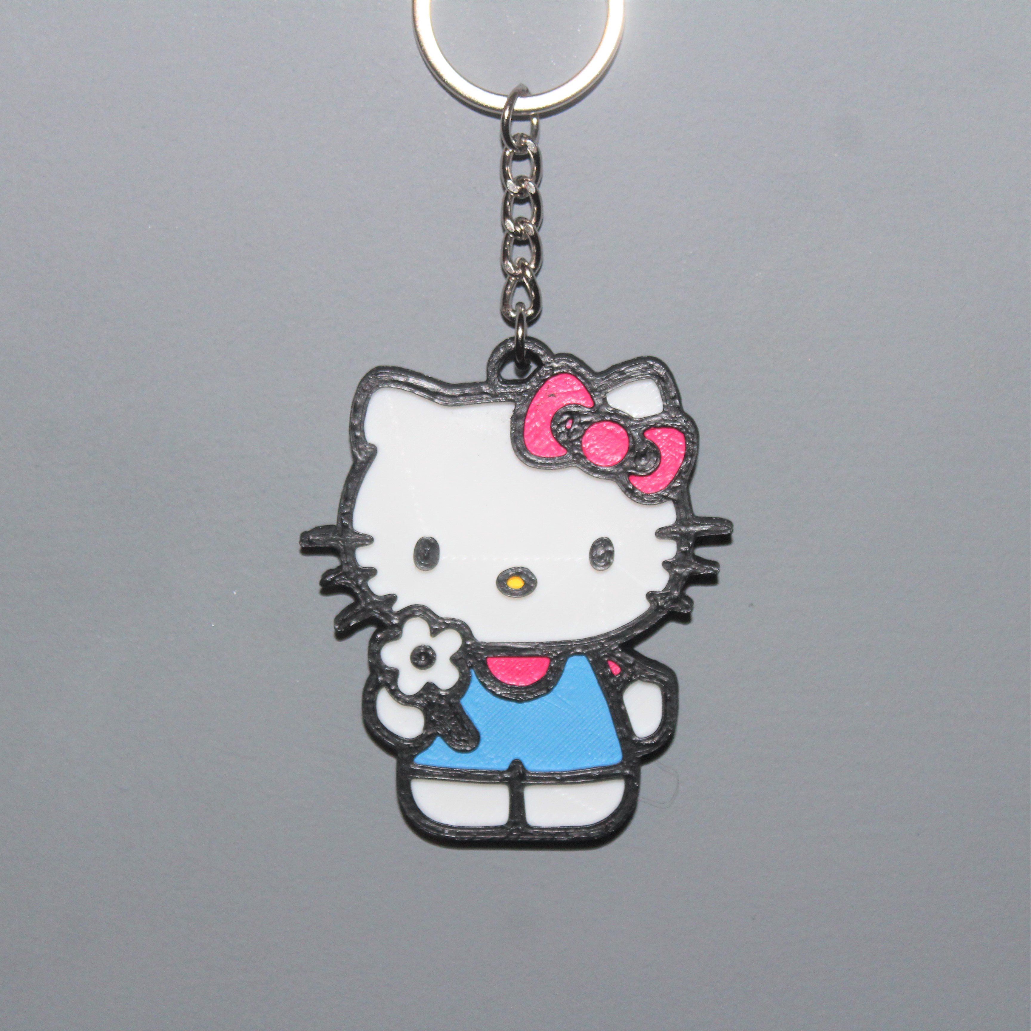 👋 5 Hello kitty keychain・Archivo STL para Impresión 3D・Cults