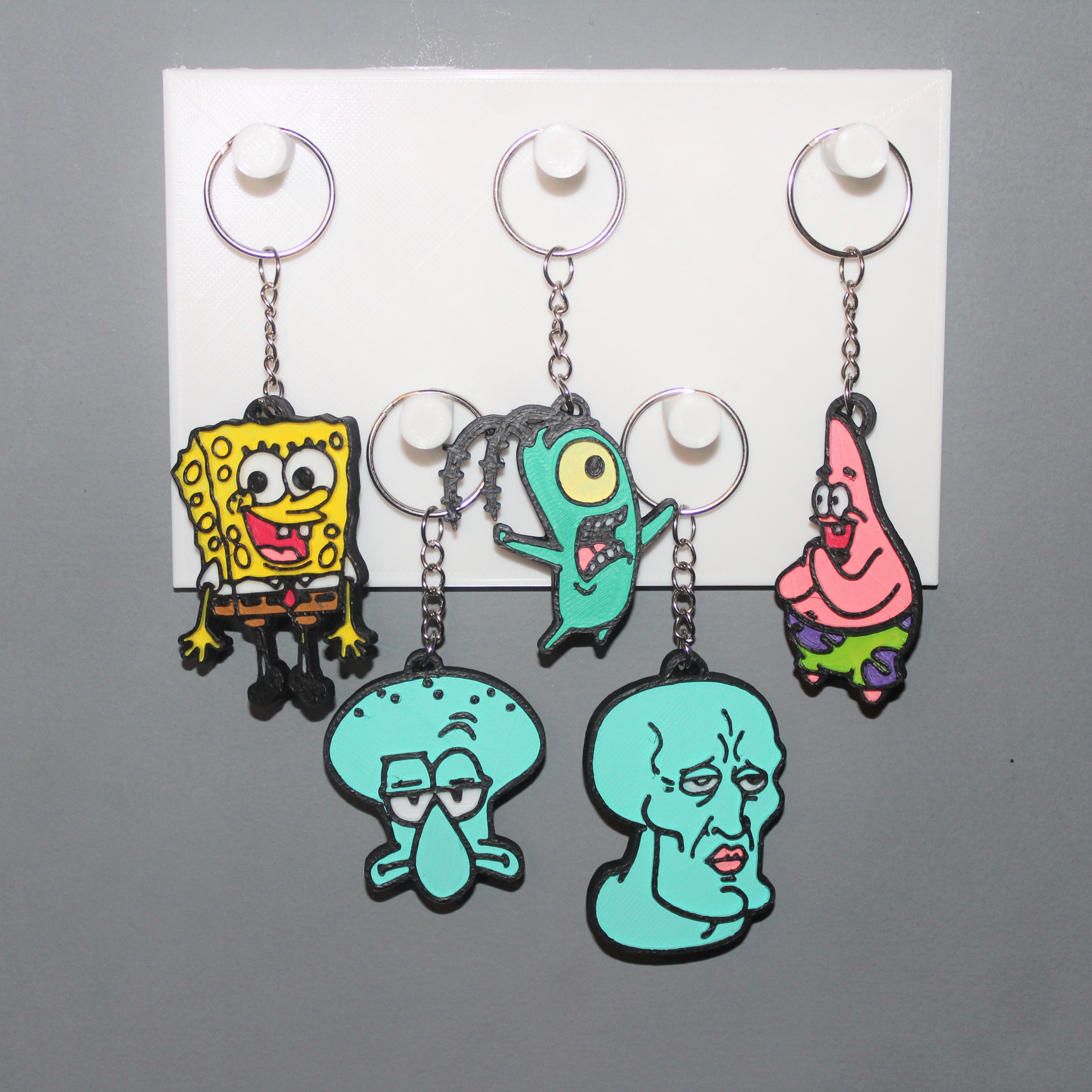 🗝️ 5 Keychain SpongeBob・ STL File for 3D printing・Cults
