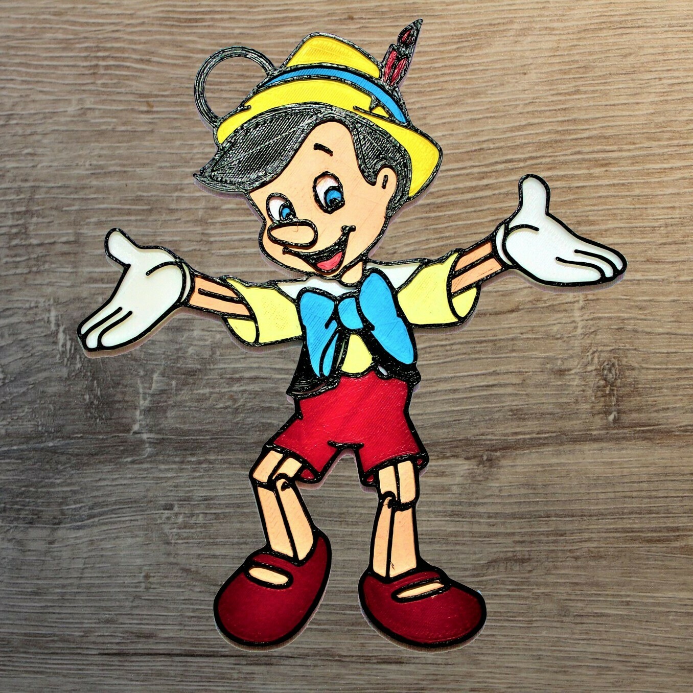 🎬 Set of 4 Disney Pinochio ornaments・ STL File for 3D printing・Cults