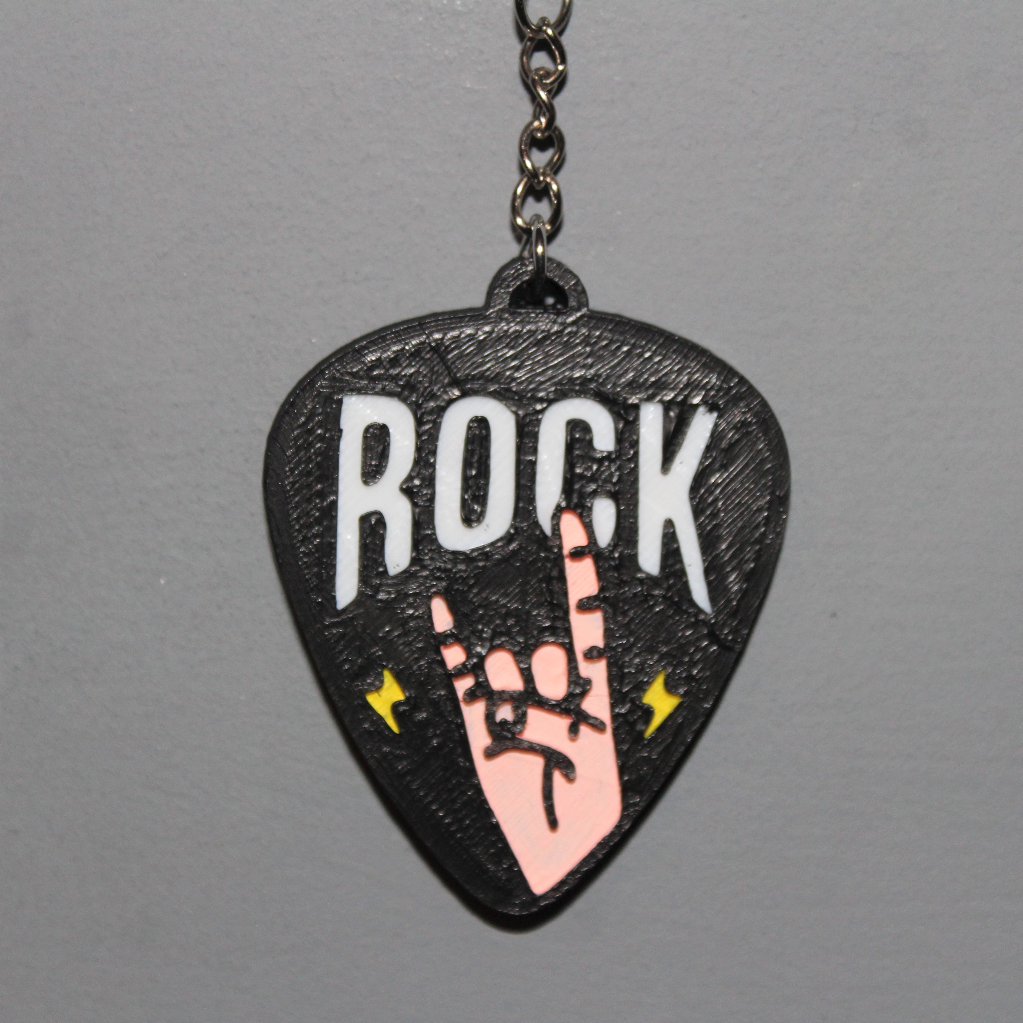 STL file 5 Keychain Rock & Roll 🗝️ ・3D printable design to download・Cults