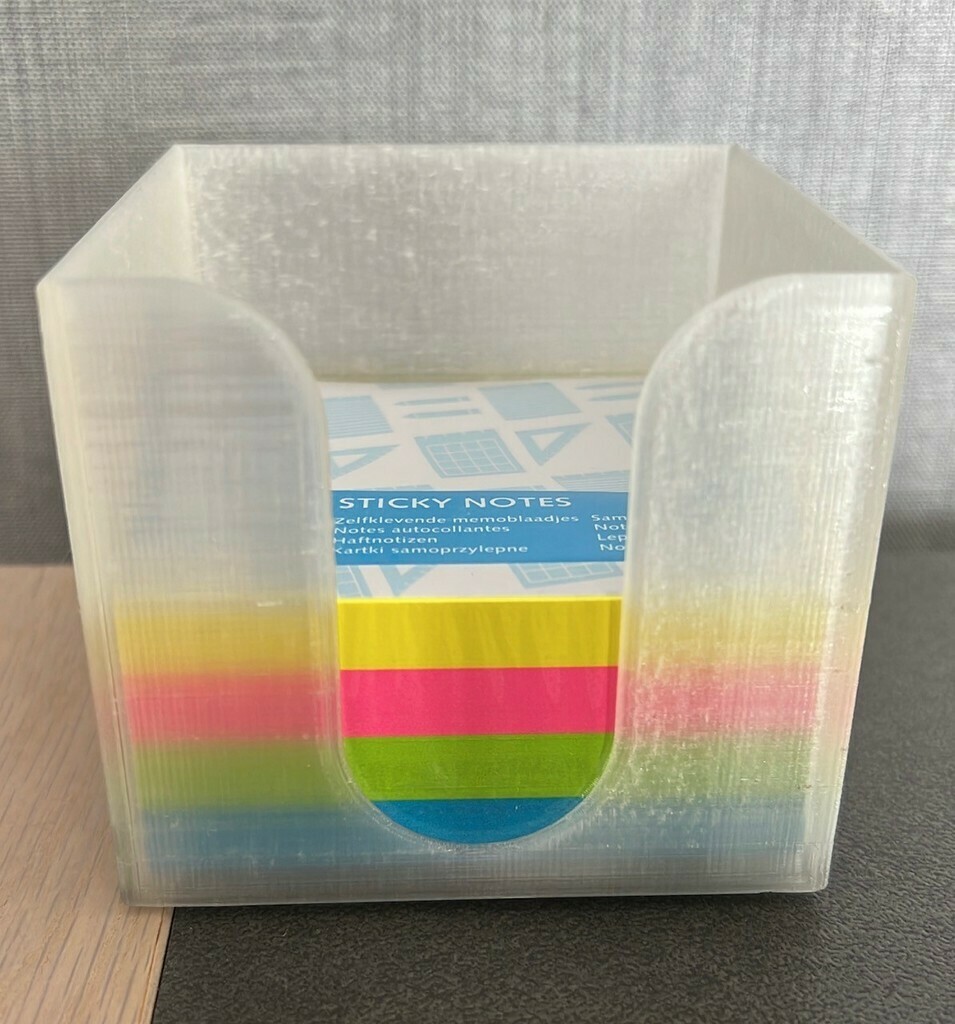 Fichier STL gratuit BOITE POST-IT 75X75 🏢 ・Modèle à télécharger et à ...