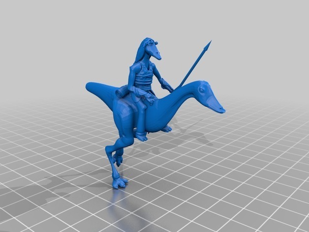⭐ gungan cavalry star wars・Free STL File for ・Cults