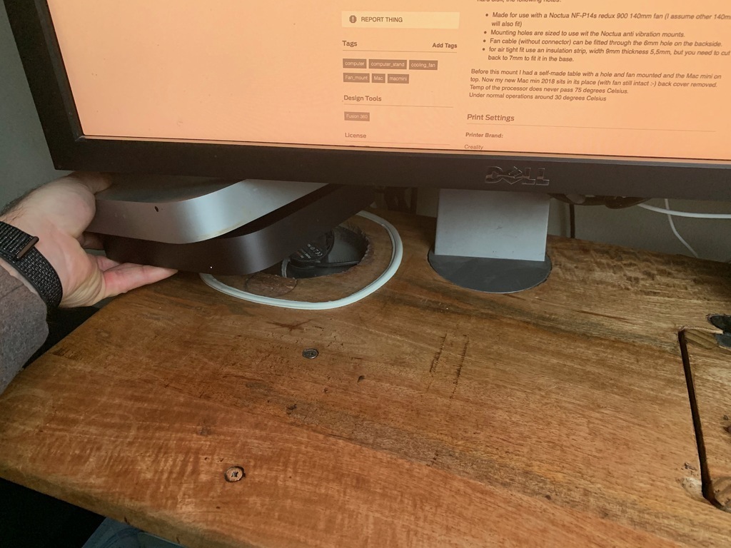 🖥️ Mac Mini Cooling Fan Base (2012, 2015, 2018)・Free 3D File for ・Cults