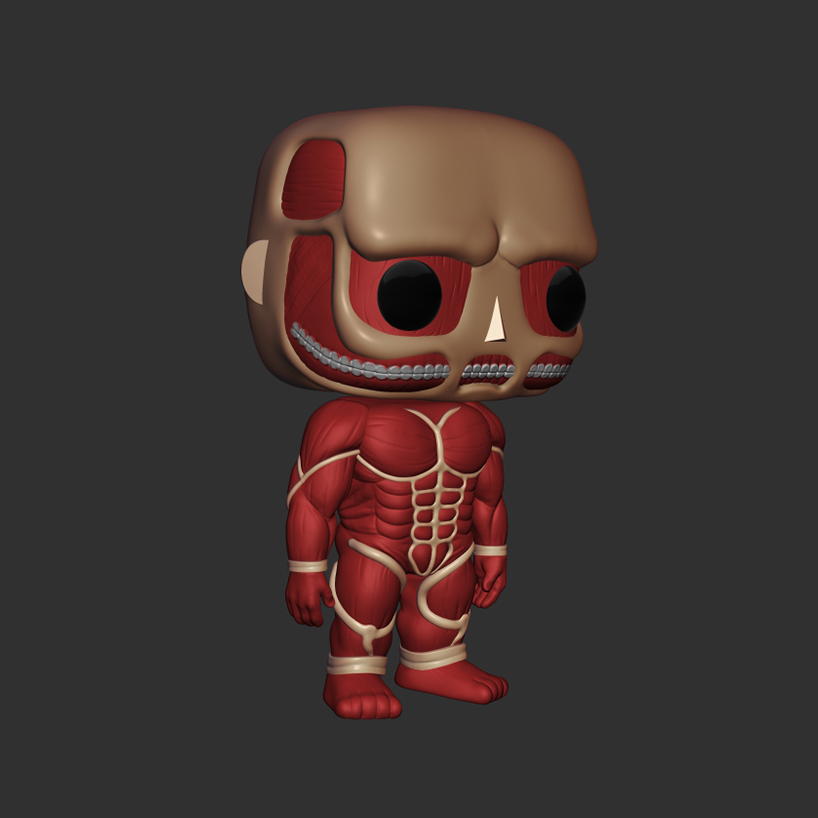 👾 Colossal Titan Funko Pop - Attack on Titan・ 3D File for ・Cults