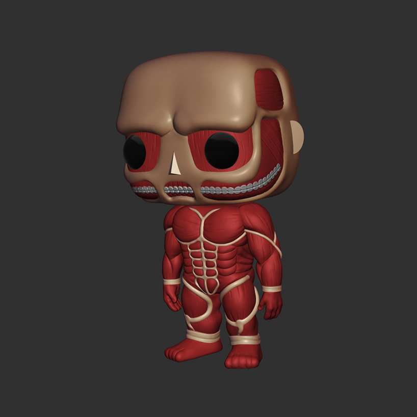👾 Colossal Titan Funko Pop - Attack on Titan・ STL File for ・Cults